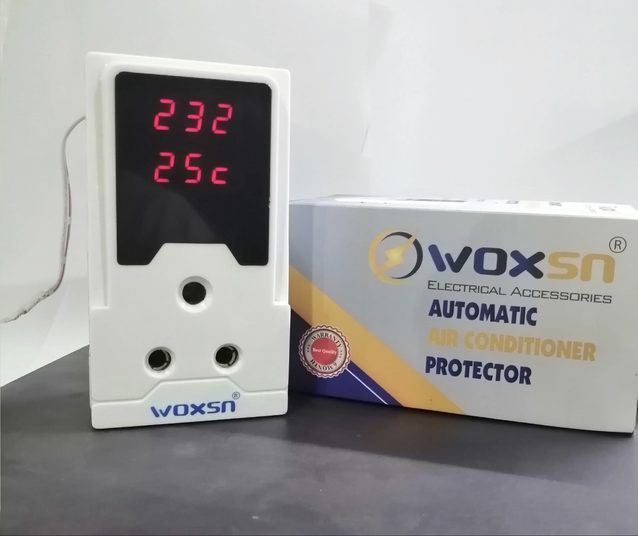 Air Condition Power Protector With Volt, Ampere & Temperature Meter ...