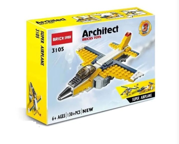 Architect brick airplane 3 in 1 changes Lego building set | Daraz.pk