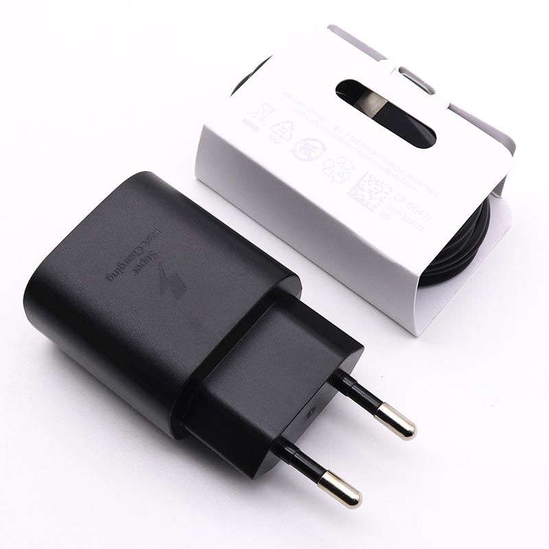 💯 Original Samsung PD Charger, Adapter 25W Super Black & White Fast ...