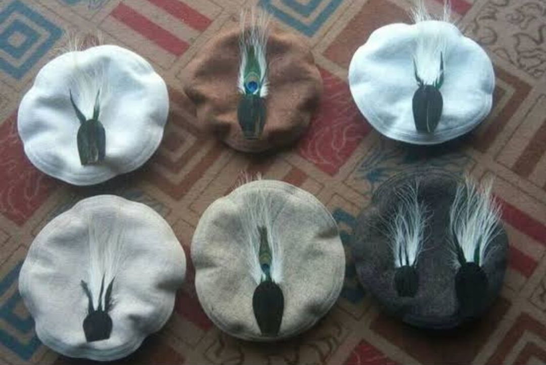 chitrali cap with feather in all colors | Daraz.pk