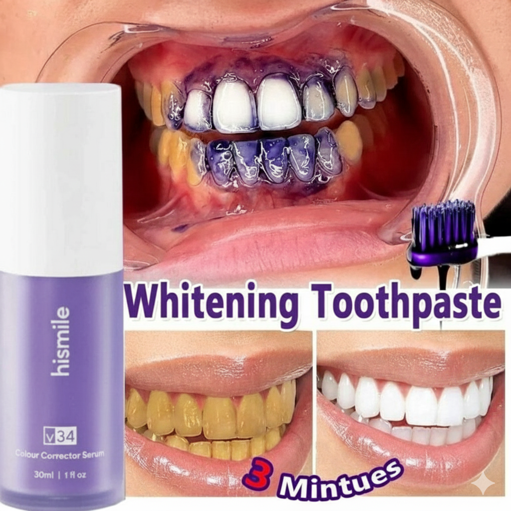 Hismile V34 Teeth Whitening Color Corrector Serum | Instant Brightening ...