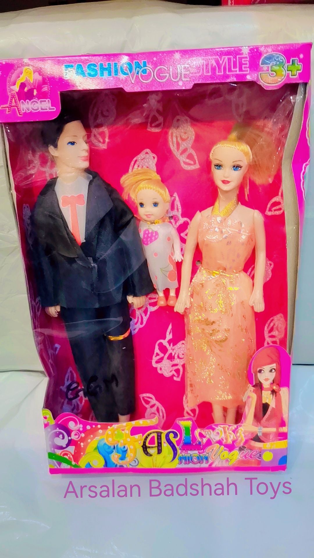 Beautiful Barbie Doll Couple Family Set Toy For Girls , Husband Wife ...