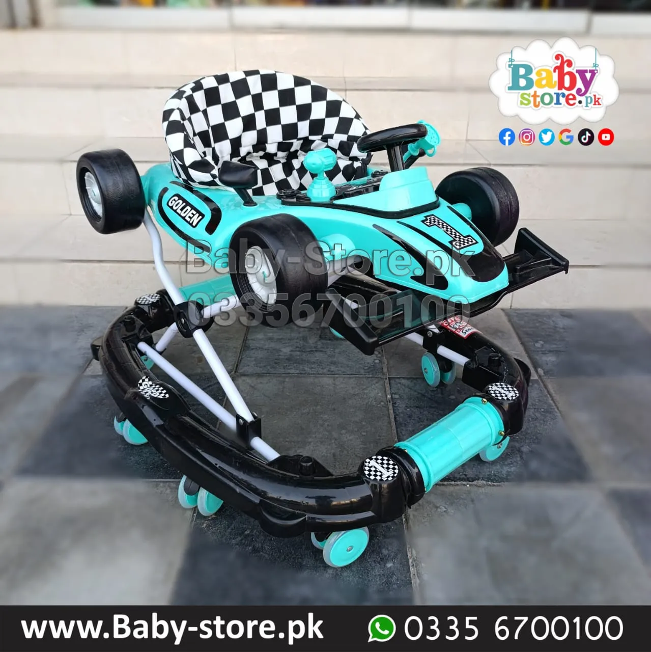 2 in 1 formula 1 car rocker + baby wolker with lights in music in ...