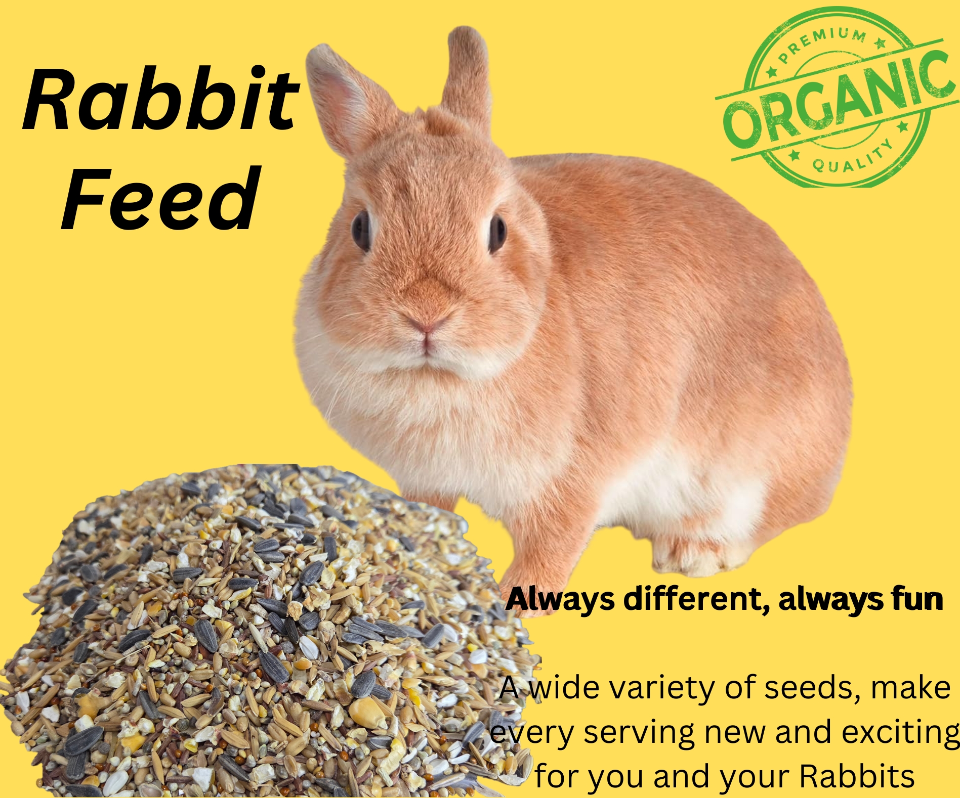 Rabbit Food, Rabbit Seed Mix Food, all ages, 1kg | Daraz.pk