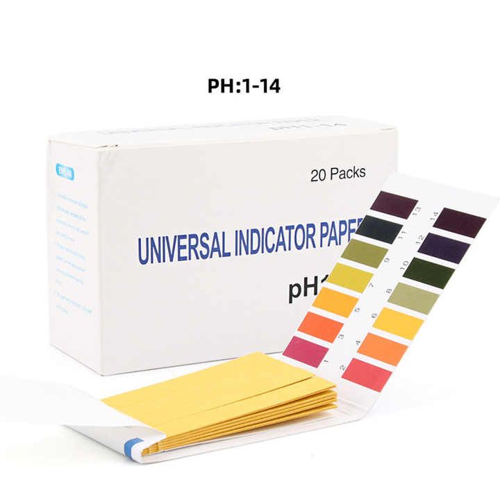 PH 1-14 universal indicator papers for / tests. - With a chart on ...
