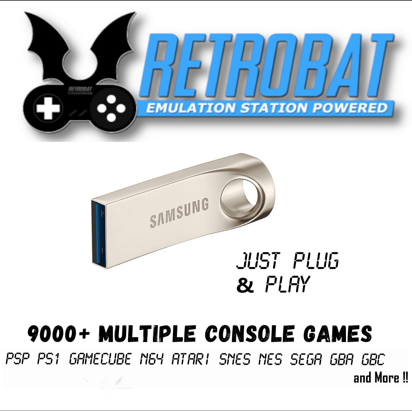 Gaming Console USB RetroBat Portable - Your Ultimate Retro Gaming ...
