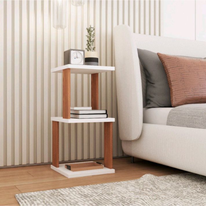 Caddy Compact Side Table with Dual Storage Shelves | Daraz.pk