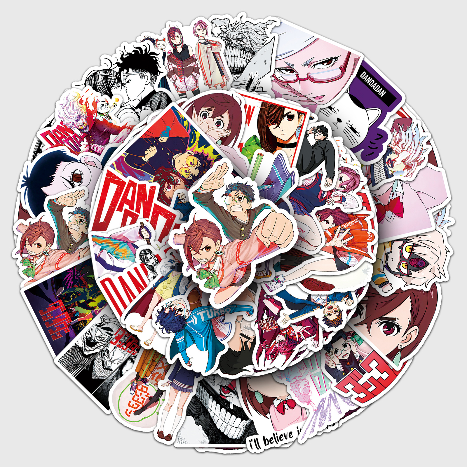 50pcs hot cartoon DAN DA DAN waterproof stickers ornament Child ...
