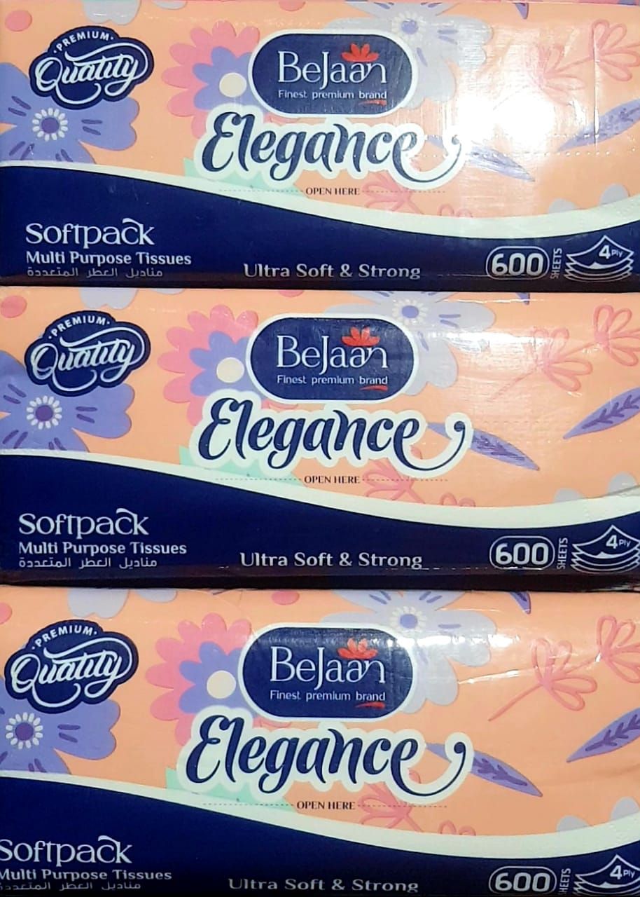 Bejaan finest premium brand tissue 6 pcs in 1 mega pack | Daraz.pk
