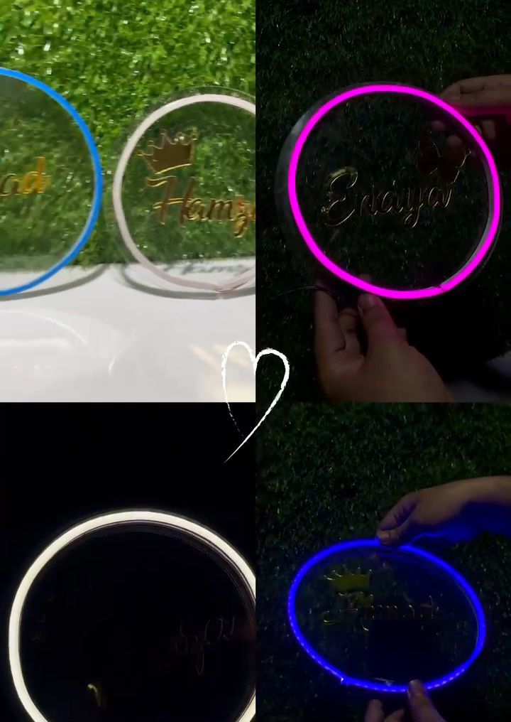 customize led light name plate | Daraz.pk