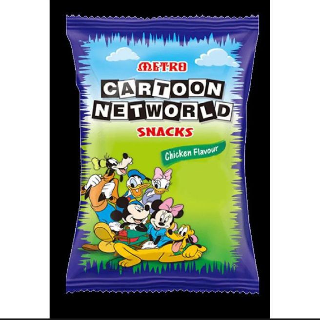 Original Metro Jumbo Size Cartoon Networld / Network/ Snacks (Pack Of 12) / Chicken Flavour ...