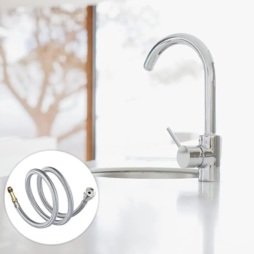 Basin sink vanity mixer connection pipe 18" and 24" china choori hose ...
