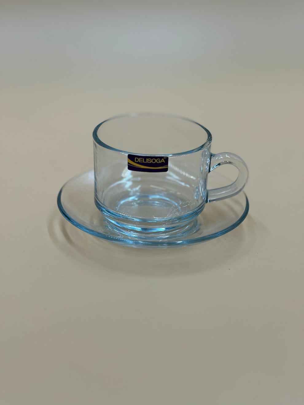 12 PCs Tea Set Glass Premium Quality - Glass Cup and Saucer set ...