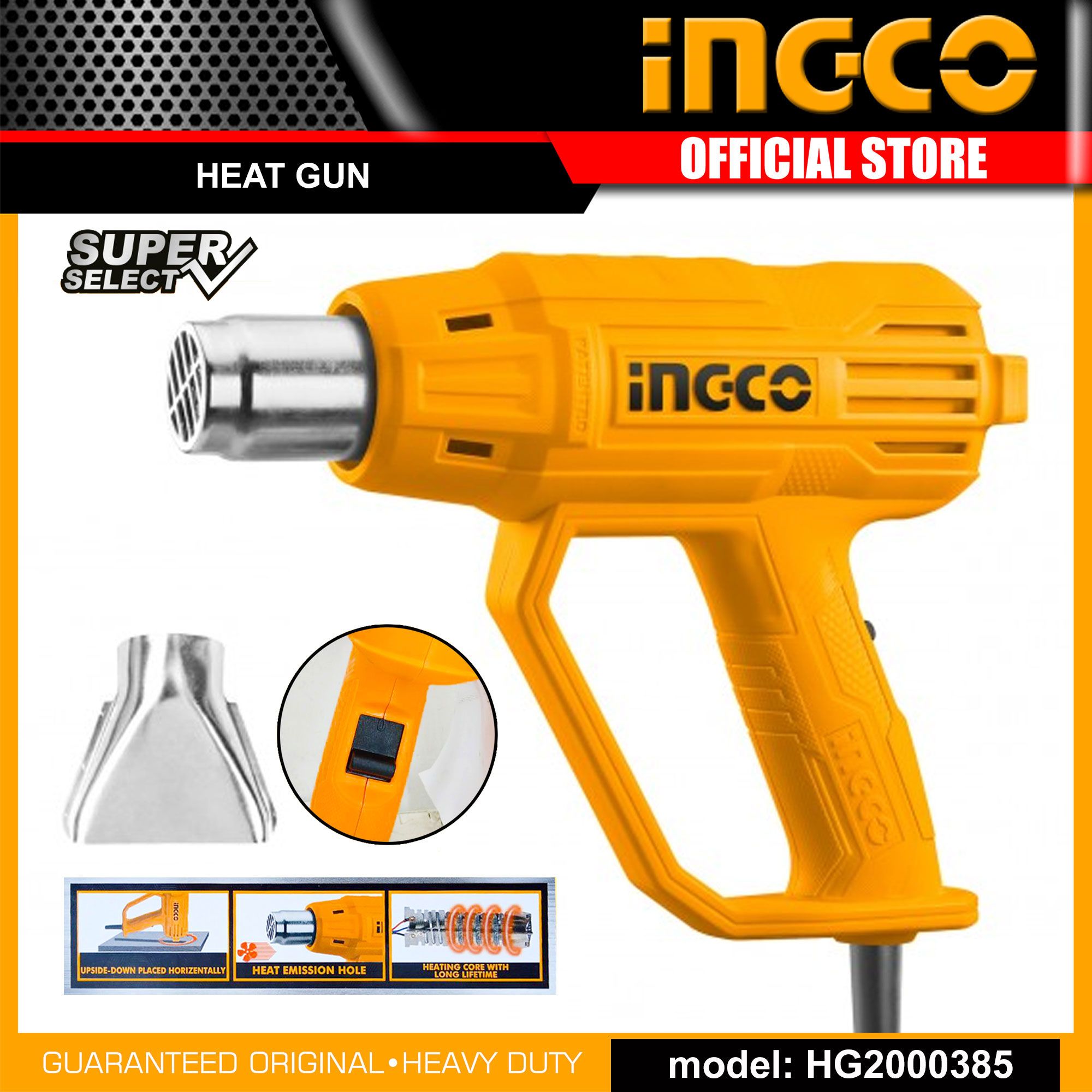 Ingco Heat gun 2000W HG200038 | Daraz.pk