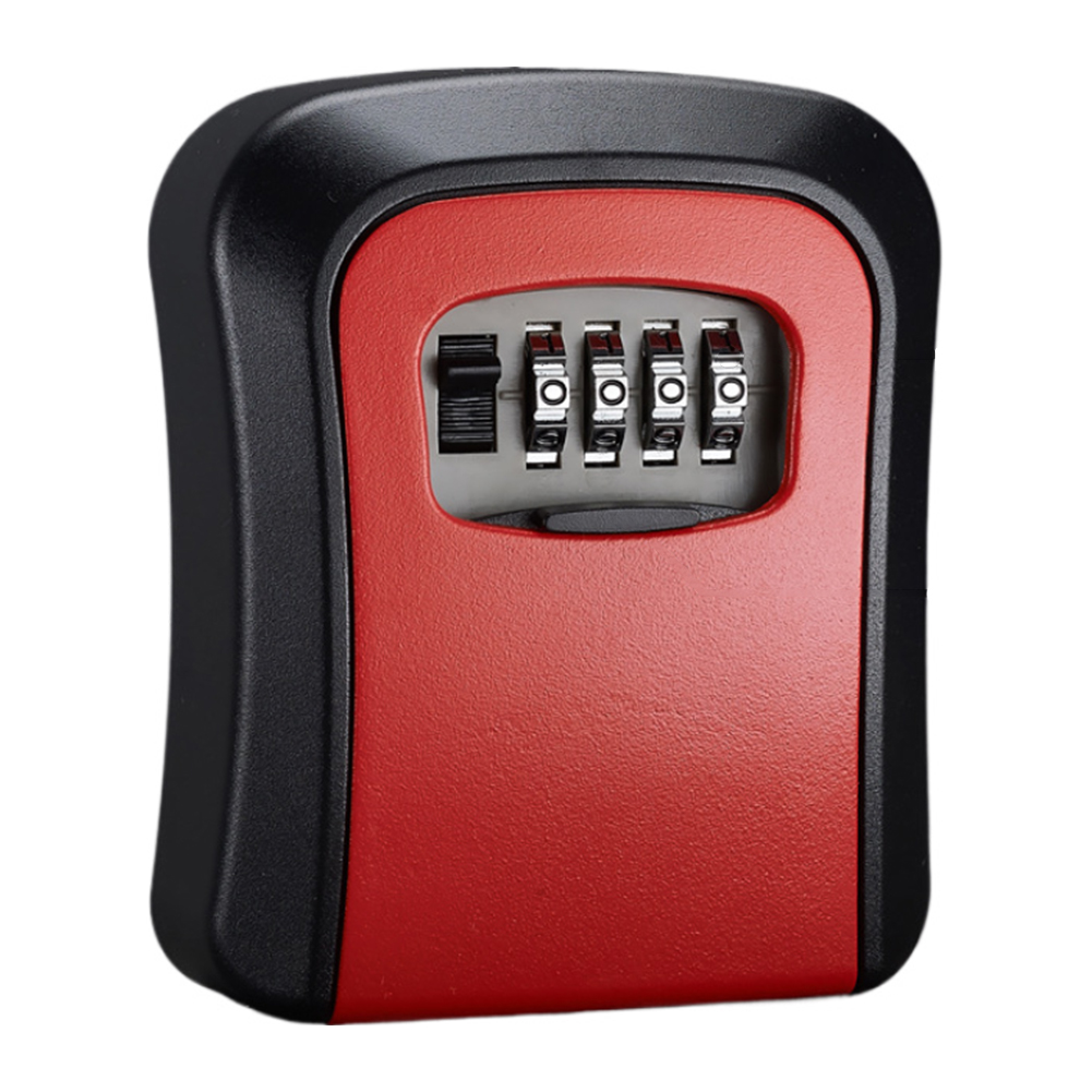 Wall Mount Security Lockbox 4 Digit Combination Key Storage Box with ...