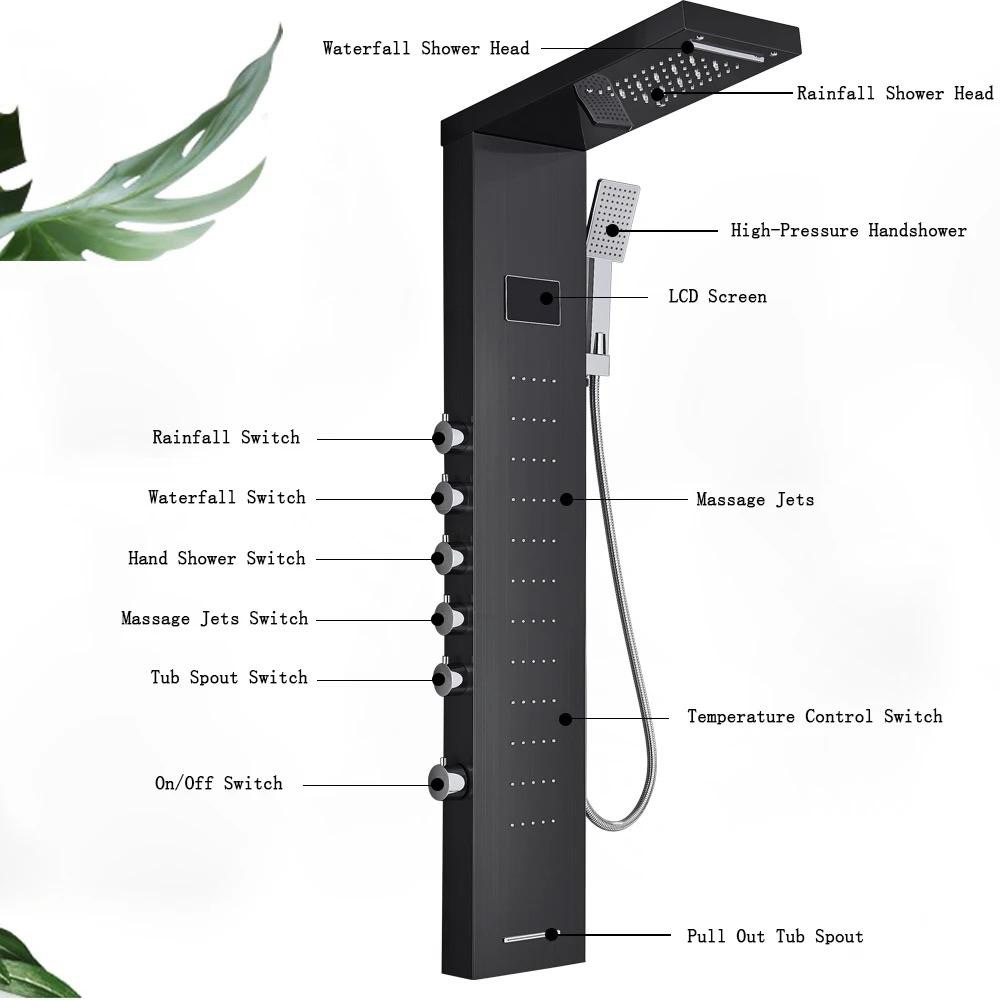 Digital Shower panel Temprature Display | Daraz.pk