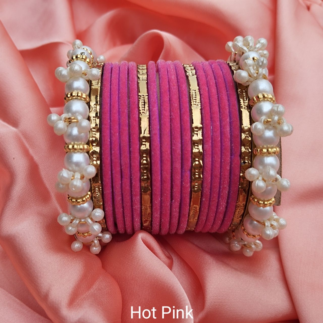 bangles for girls , Gajra bangles set , velvet bangles set with trendy ...