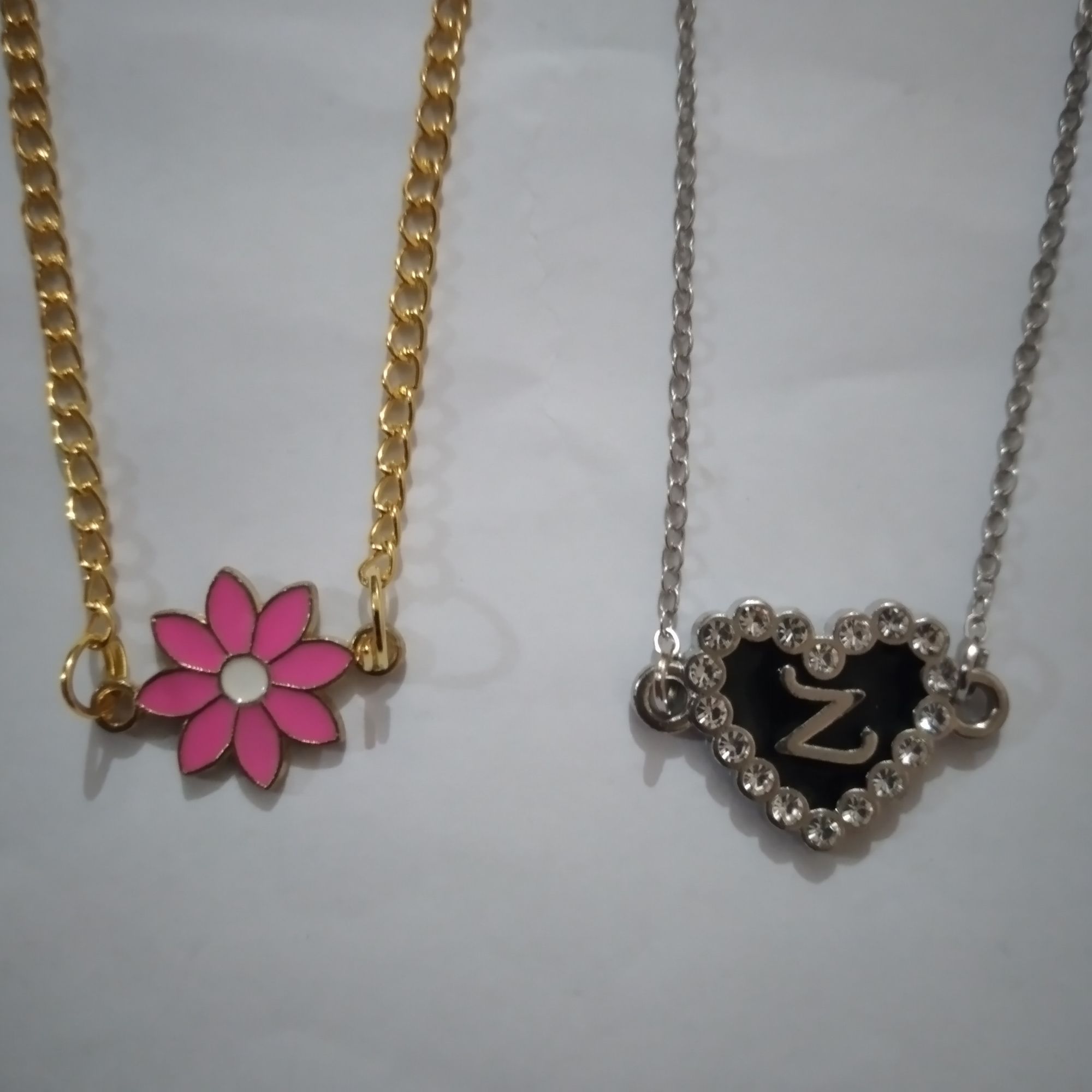 pink flower locket and Z alphabet locket | Daraz.pk