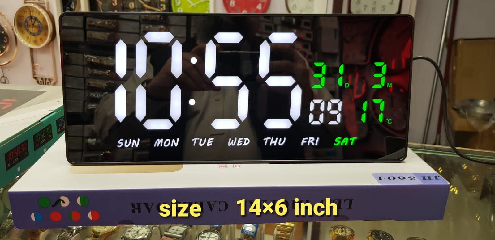 NEW BIG DISPLAY LED CLOCK JH3604 Digital Alarm | Daraz.pk