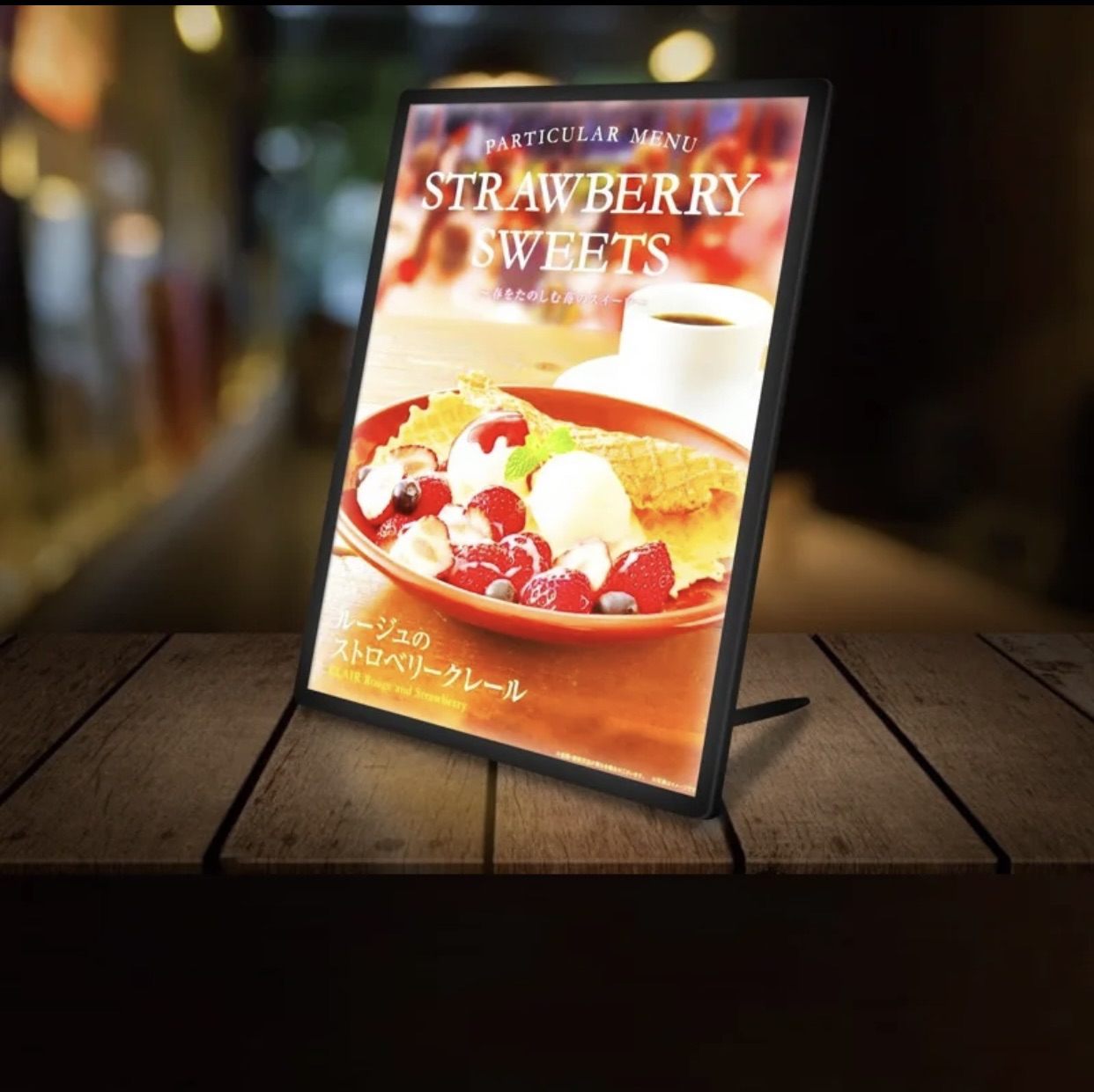 LED Light Box with Replaceable Paper - Customizable Advertising Display ...