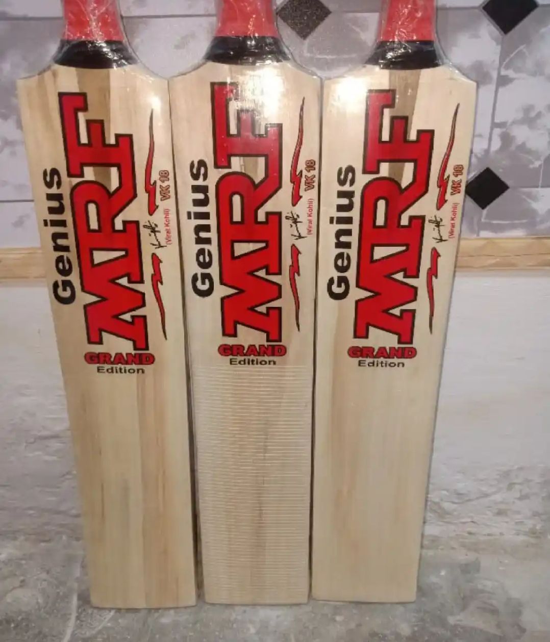 Genius Wilow Hard ball Cricket Bat MRF | Daraz.pk