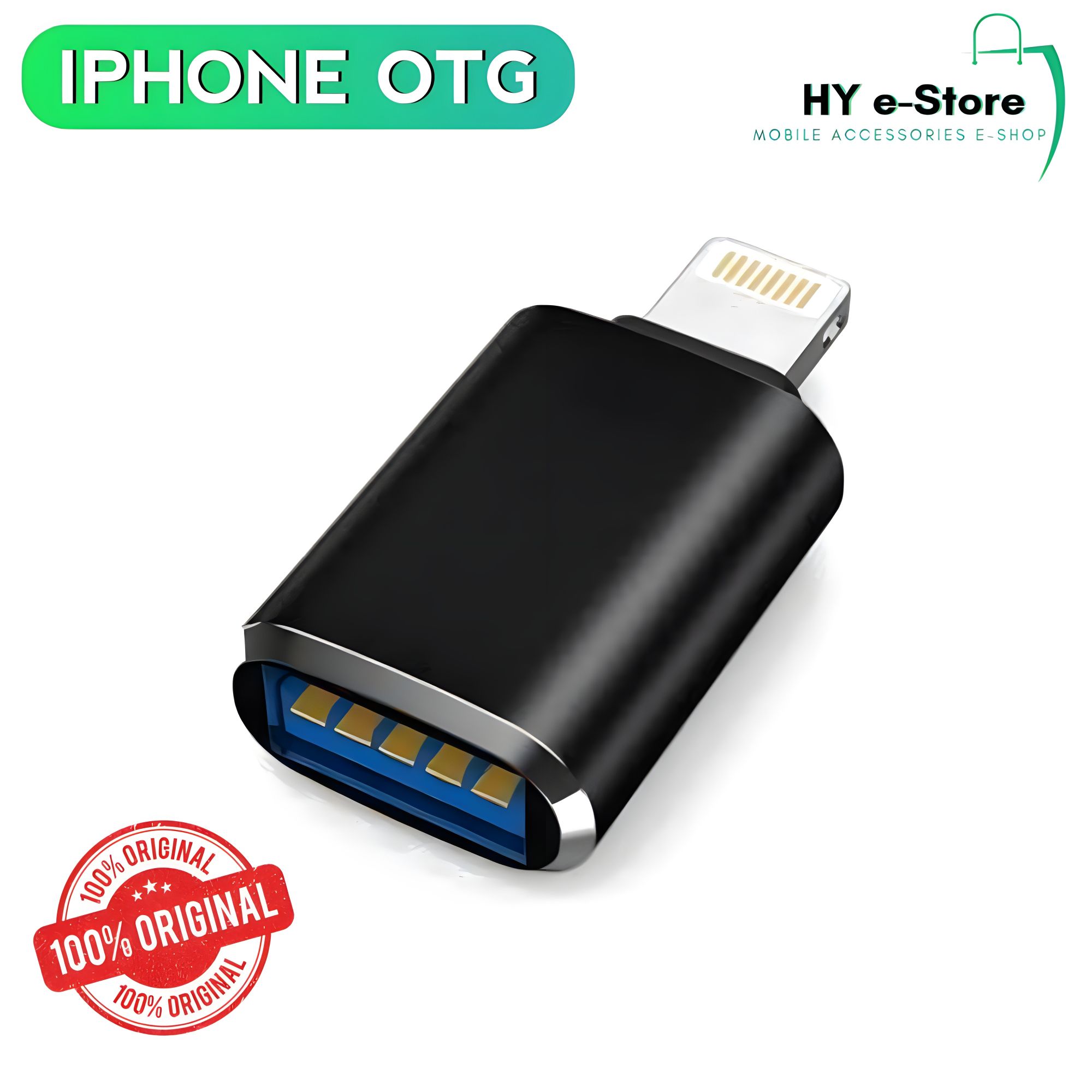 iPHONE OTG Adapter 3.0 Lightning to USB Port OTG Connector For iphone, ipad - High SpeedUSB ...