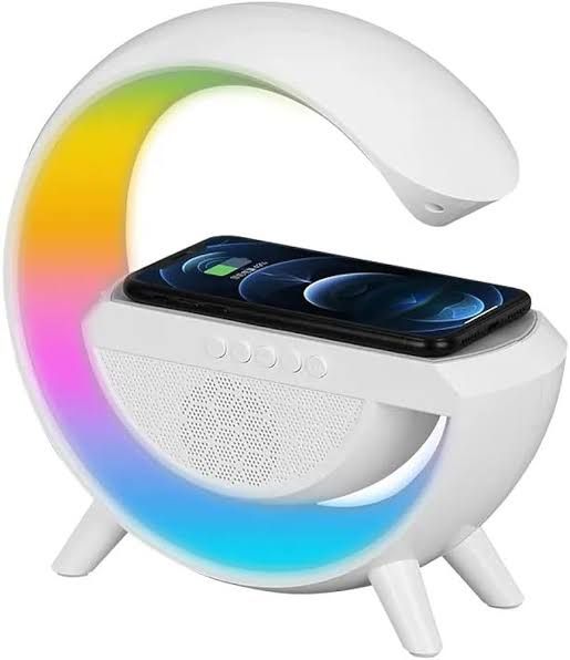G Shape RGB Light Wireless Charger Bluetooth Speaker (Google Charger ...