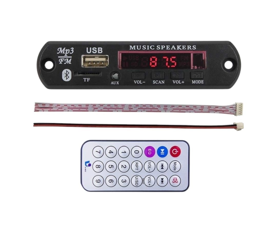 5v DC Bluetooth MP3 Player with Remote Control Audio Module Support AUX ...