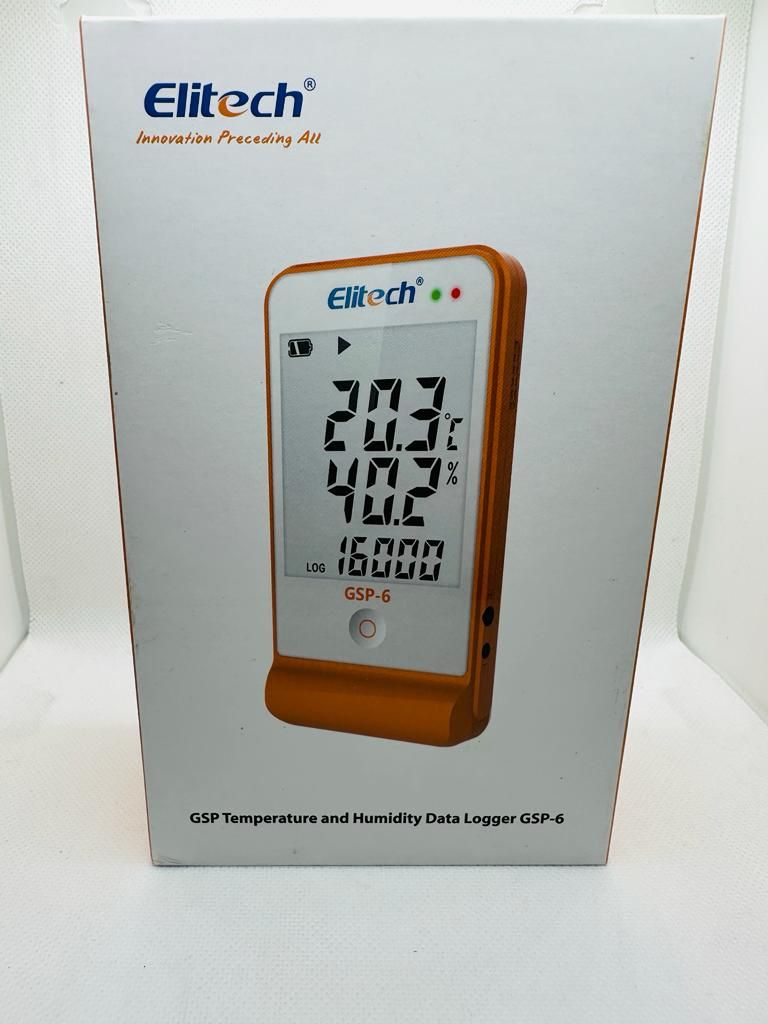 Elitech GSP-6 Digital Temperature And Humidity Data Logger Detachable Dual Probes -40℉ To 158 ...