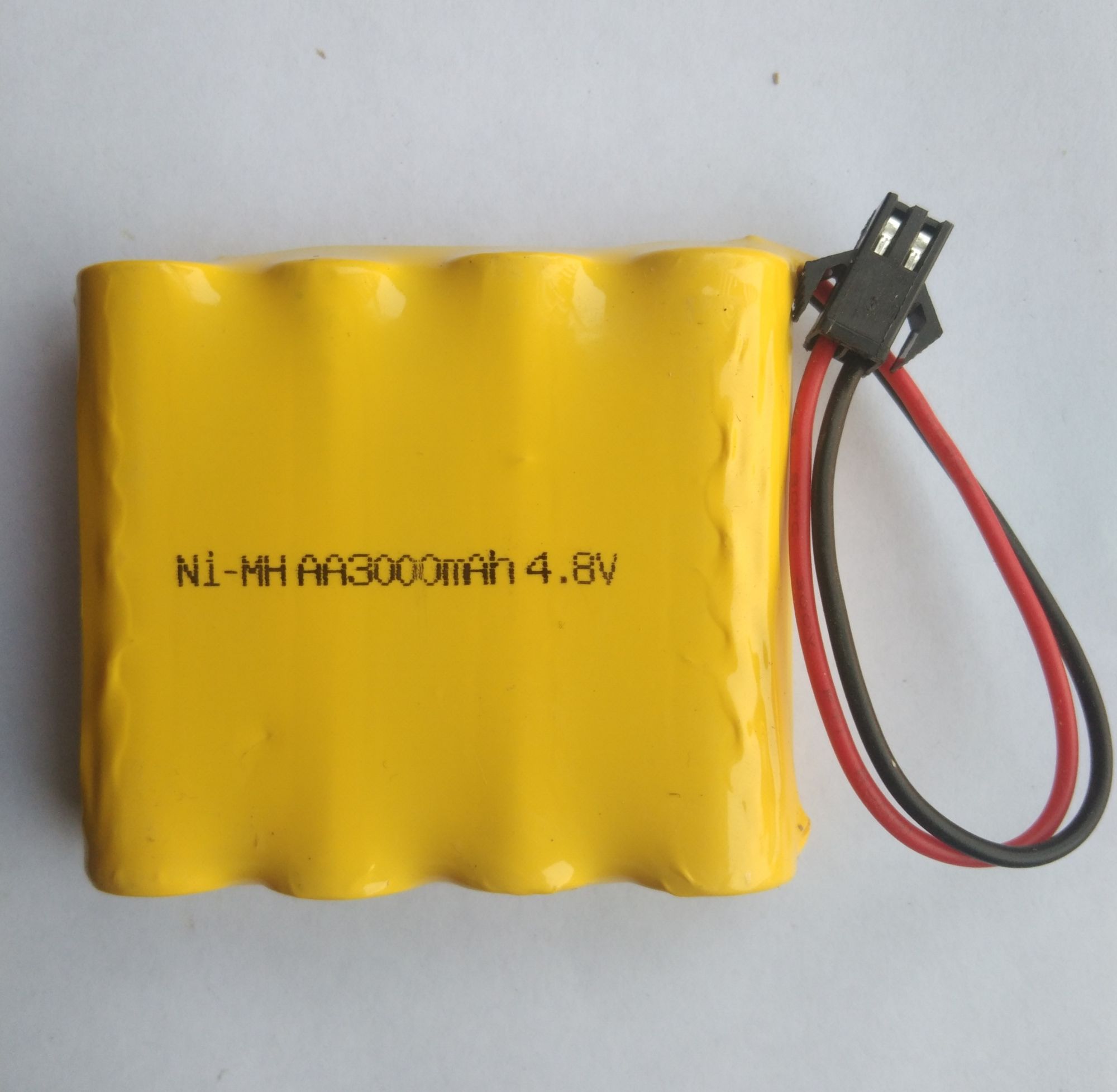 4.8volt 4 cell battery 4.8 v AA Ni-MH battery 3000mah 4*AA cell pack ...