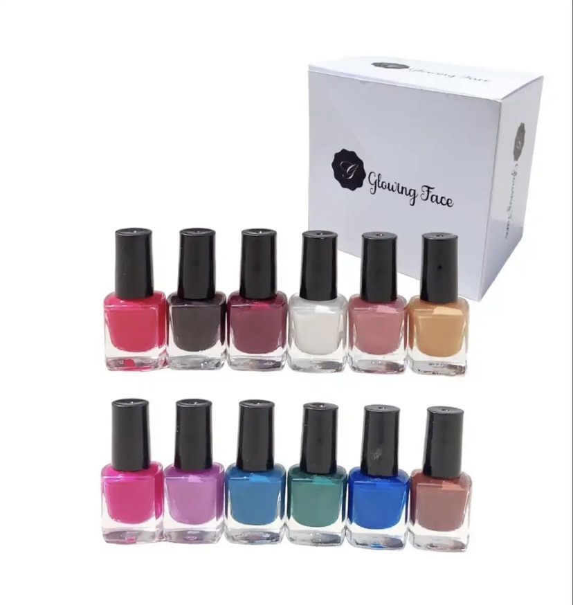 Glowing Face 12 Piece Peel Off Nail Polish Pack | Daraz.pk