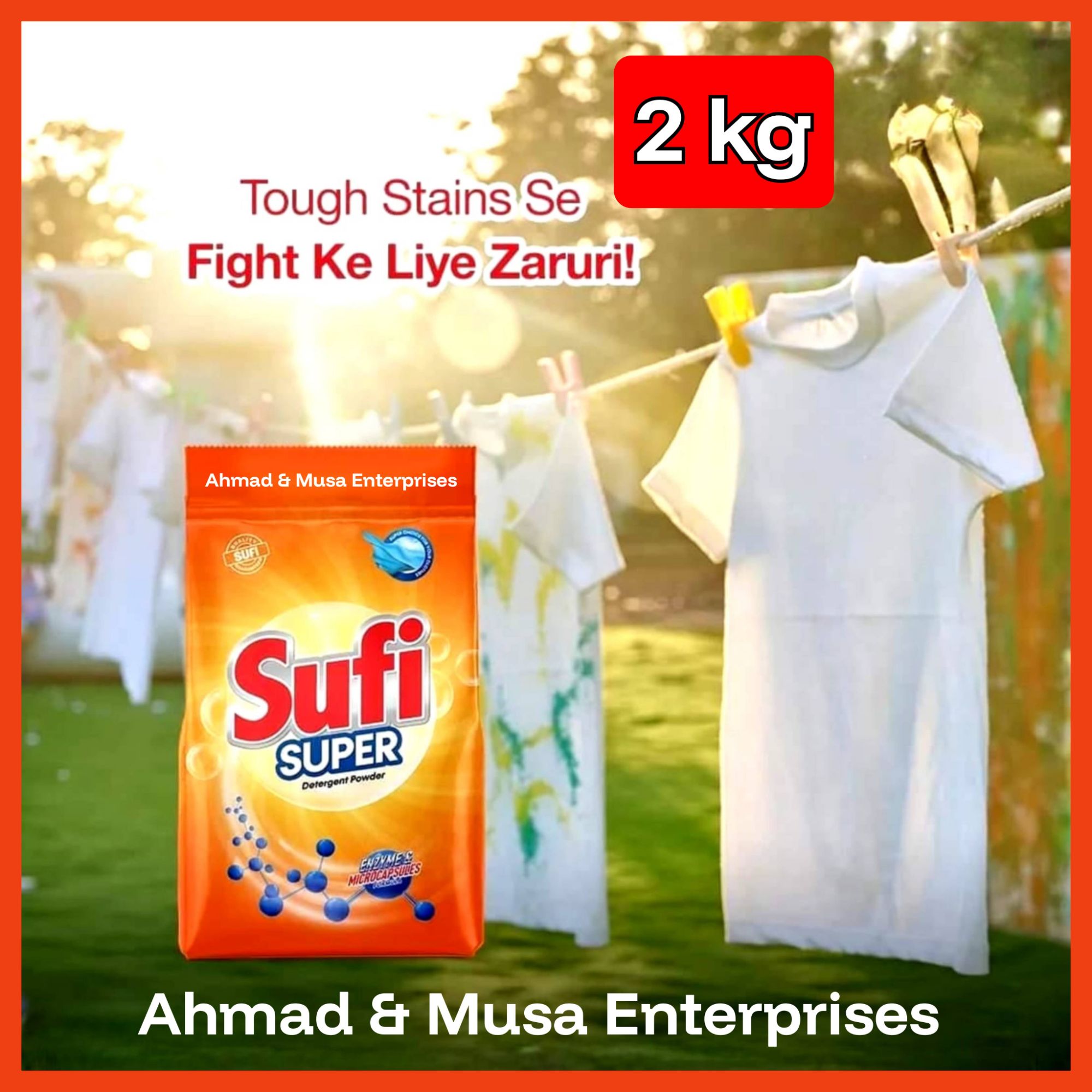 Sufi Super Detergent Powder 2 kg | Daraz.pk