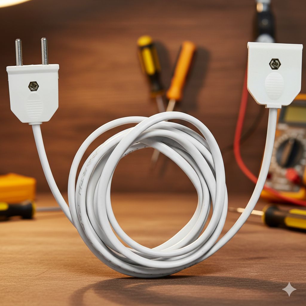 Heavy Duty Extension Cord (40/76 Copper Wire) - Male/Female Socket for ...