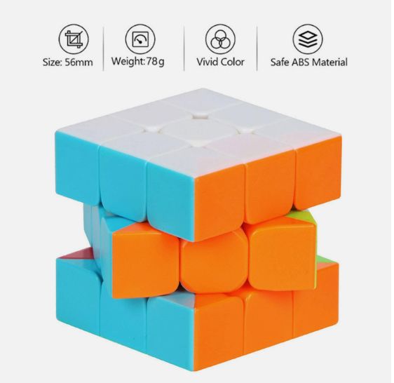 Pack of 2 Stickerless Rubik's cube 3x3 | Daraz.pk