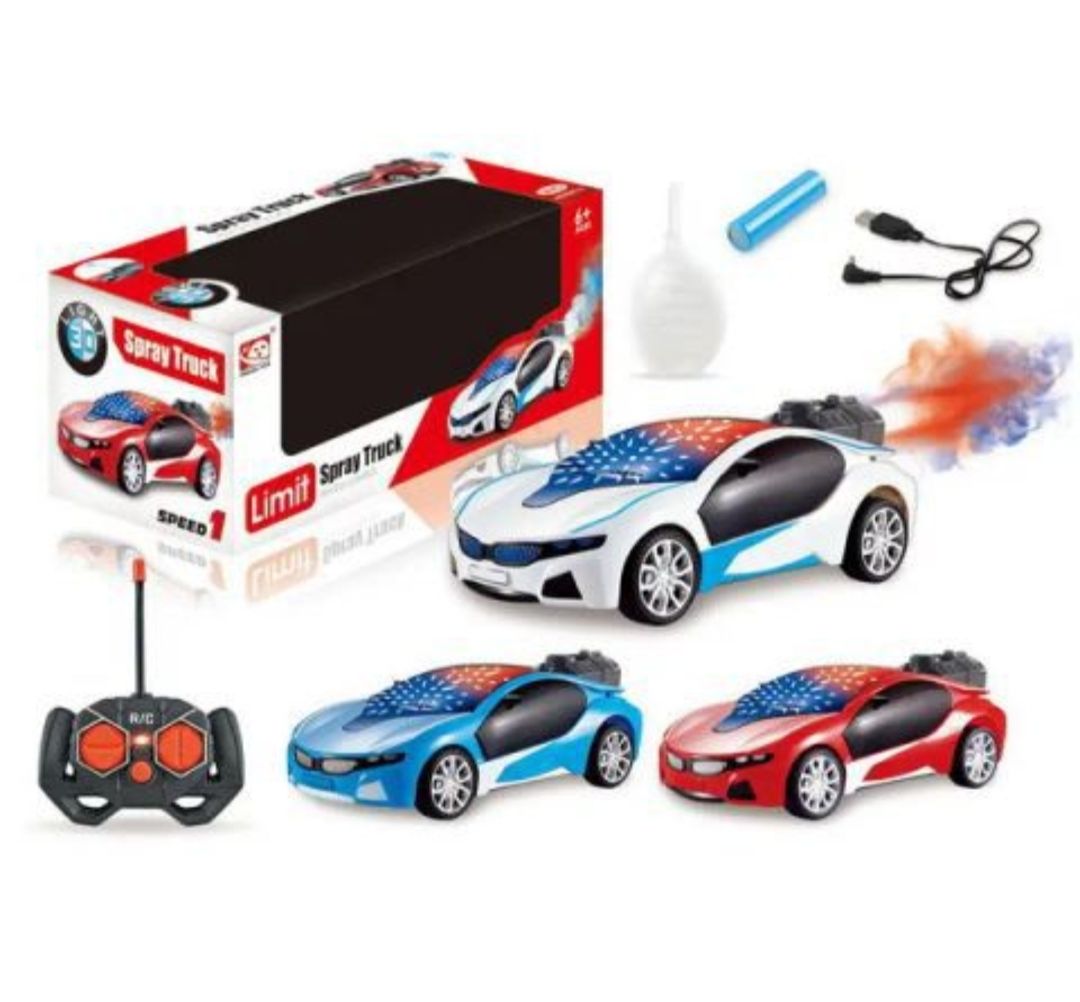 Smoke Function Rechargeable Remote Control High Speed 3D Famous Car ...