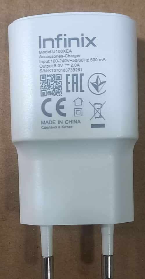 INFINIX TECHNO 100% original charging adapter | Daraz.pk