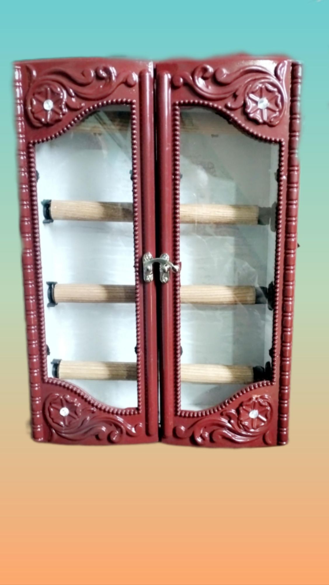 Bangles Stand 2 door / 4 layers bangles stand / wooden jewellery stand ...