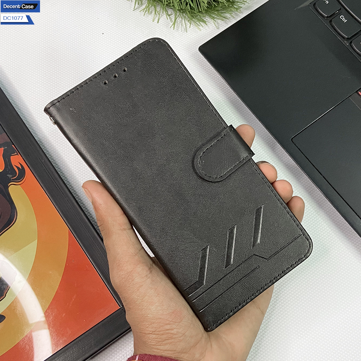 Samsung Galaxy A16 Book Cover - Dark Brown - New Stylish Megantic Flip ...