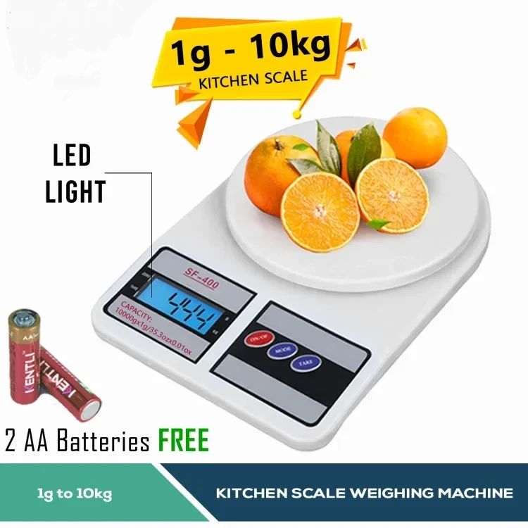 TSC 10kg Electronic Digital Kitchen Scale Ideal For Mother & Baby Cooking Gift Items Digital ...