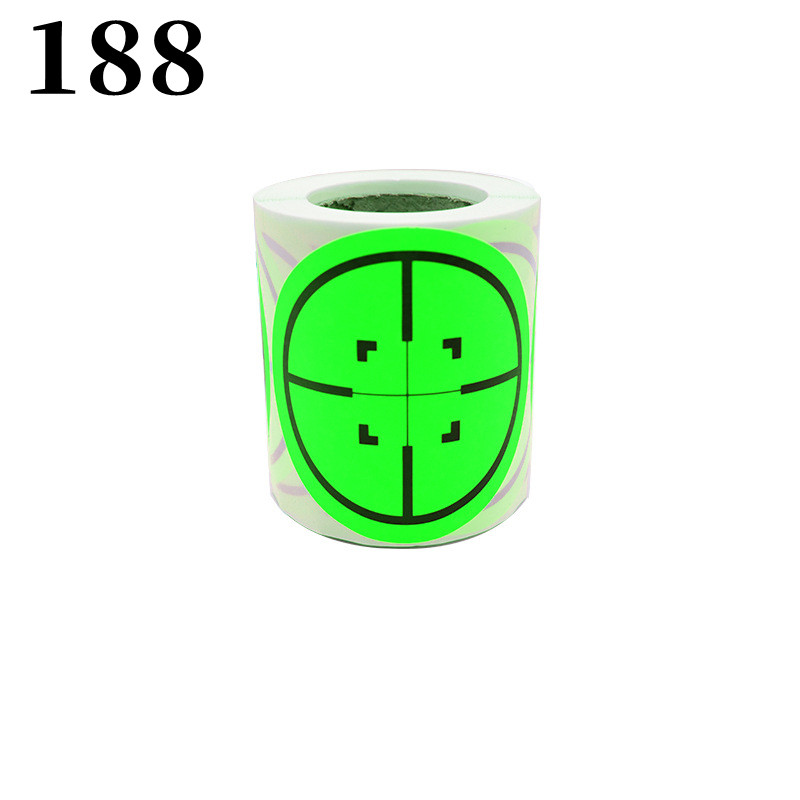 9 Types 200PCS/Roll Fluorescent Target Stickers 3inch/7.60cm Self ...