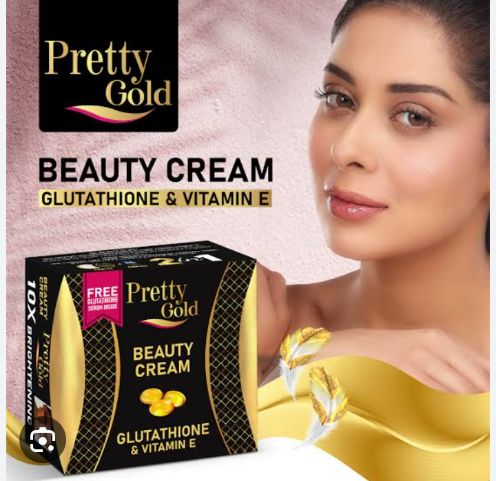 Pretty gold beauty cream Glutathione & vitamin E 7 in 1 Formula pack of ...