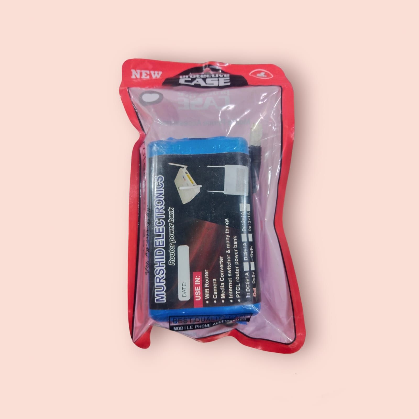 WiFi , Fiber Router Power Bank 12v Dc with Adapter 3 hour Backup ...