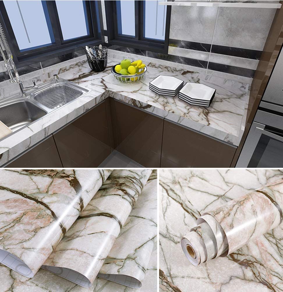 Pvc Marble Sticker For Kitchen Slap | Daraz.pk