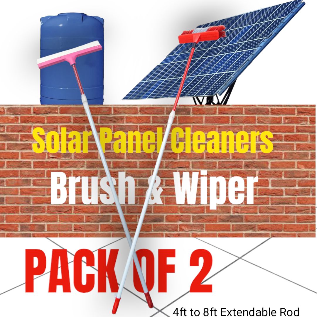 PACK OF 2 SOLAR PANEL CLEANING BRUSH & WIPER | Daraz.pk