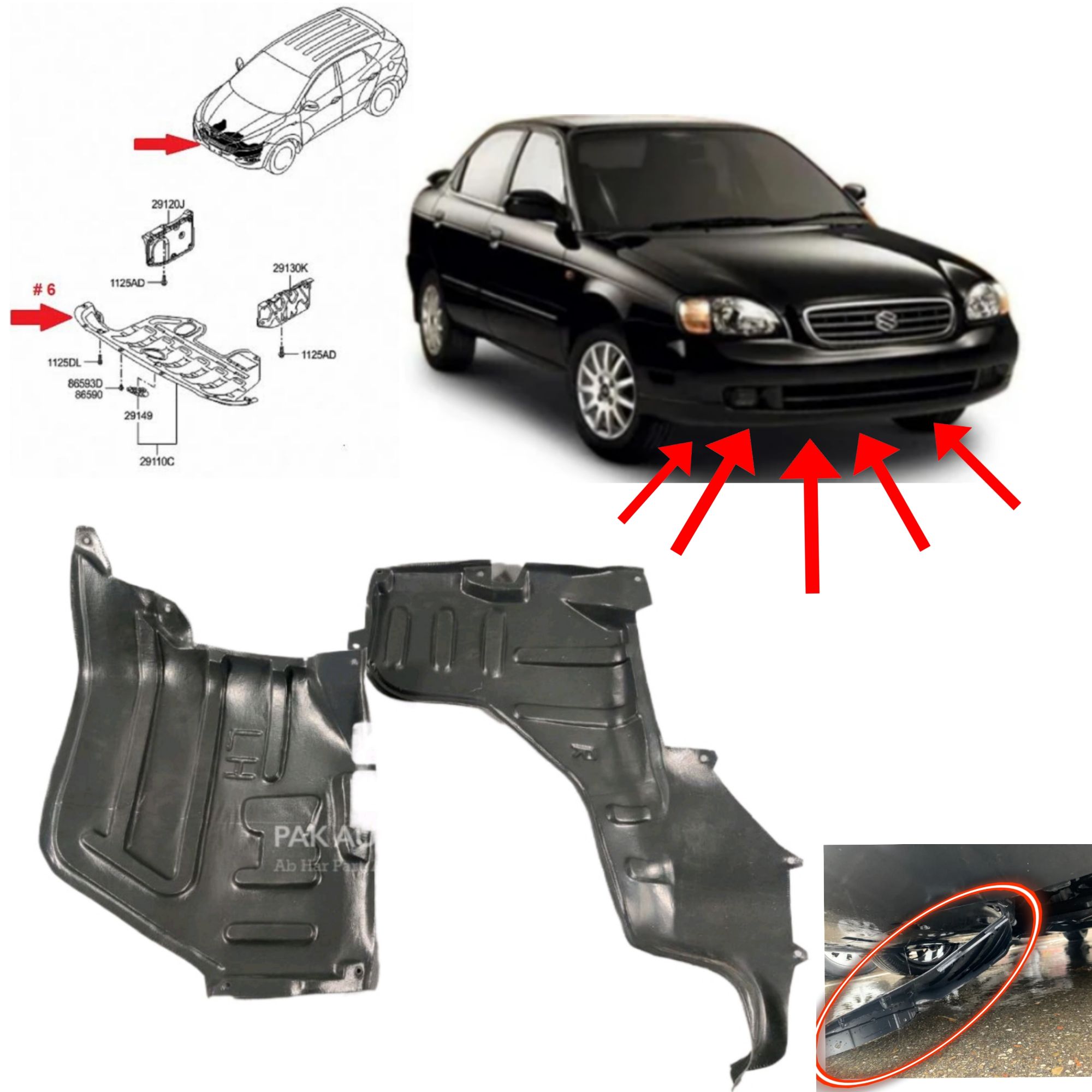 Baleno Engine Shield ( Save Your Car From Rust ) For Suzuki Baleno ...