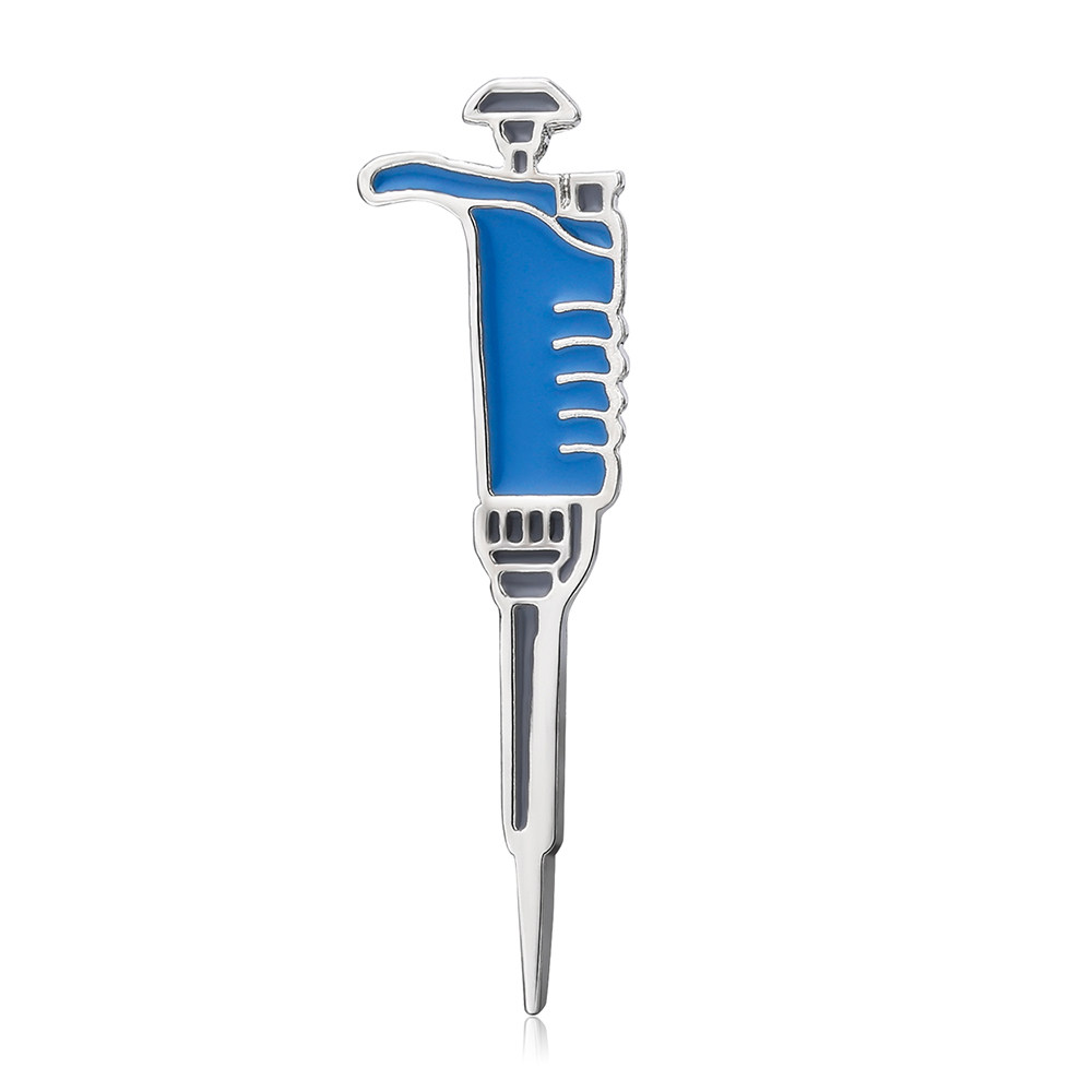 Hanreshe Pipette Enamel Pin Science Lab Brooch Jewelry Medical ...