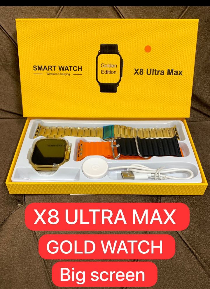 X8 Ultra Max Smart Watch 8 Series 49mm Gold Edition // Golden edition ...