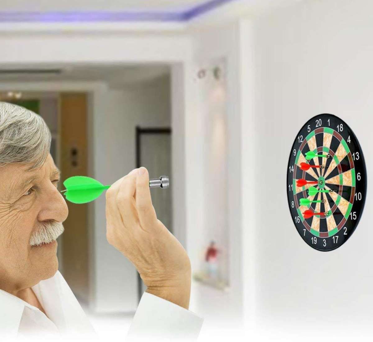 Magnetic Dartboard Set -Dart Board with 6 Magnet Darts for Kids and ...