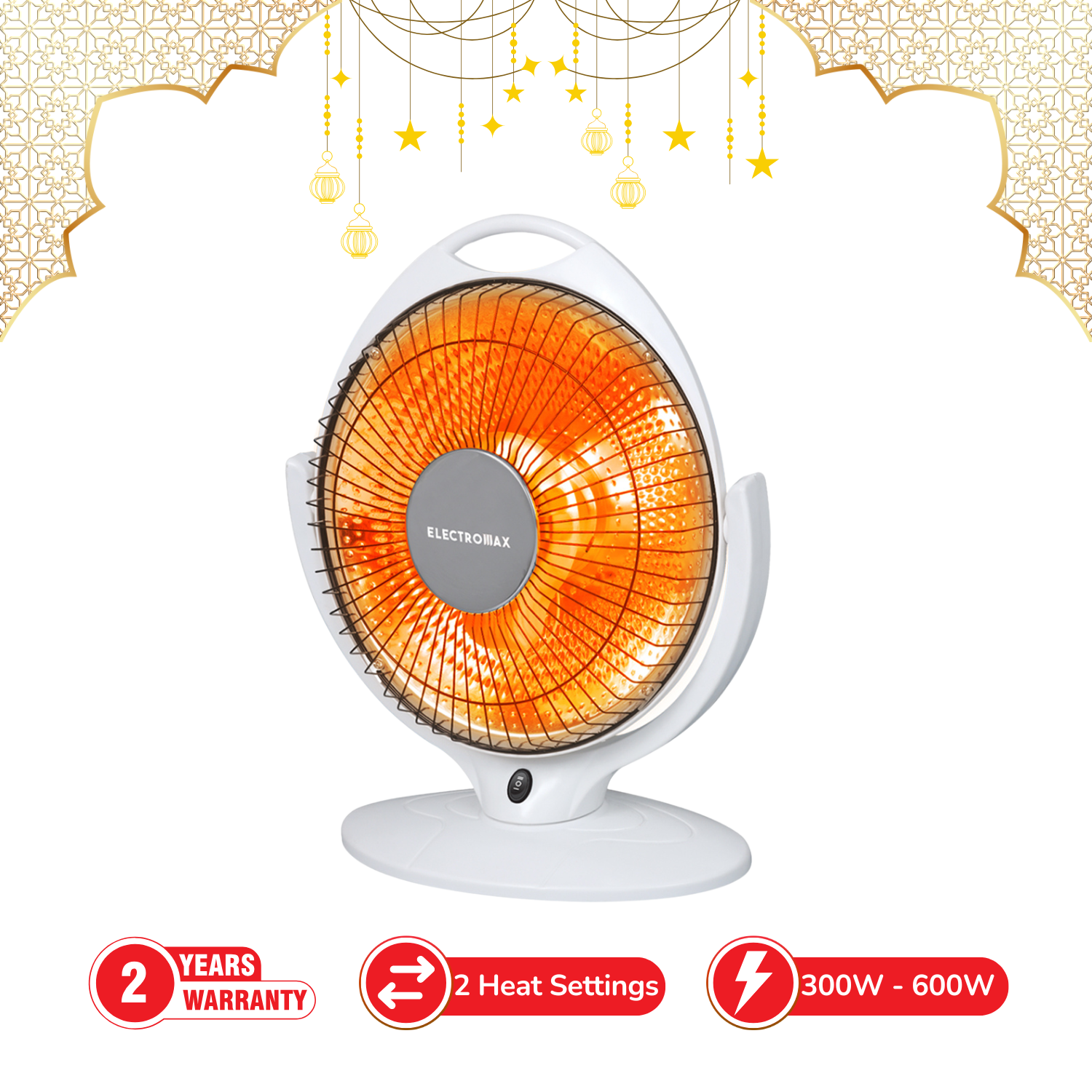 Electromax Dish Heater (Table-Top) – 2 Heat Settings 600W/300W, Tilt ...
