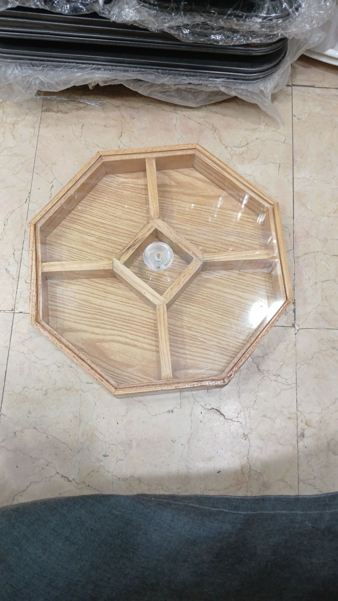 Creative Wooden Snack Tray With Acrylic Lid Perfect For Snacks, Fruits ...